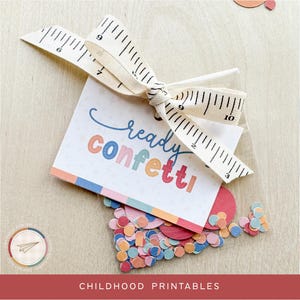 Printable Ready Confetti for Back to School, Ready Confetti Tags ...