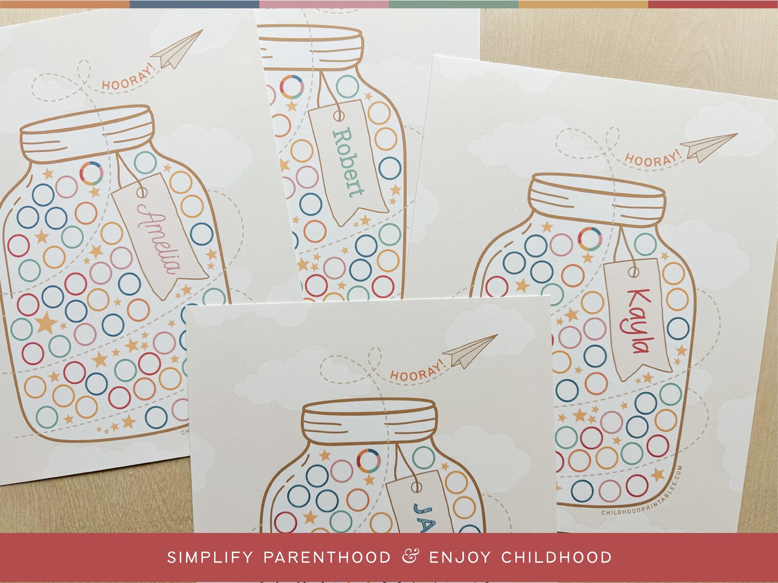 Instant Download, Marble Jar Reward Chart for Kids, Kids Routine Chart ...