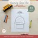 Digital Download | School Supplies Coloring Page | First Day of School ...