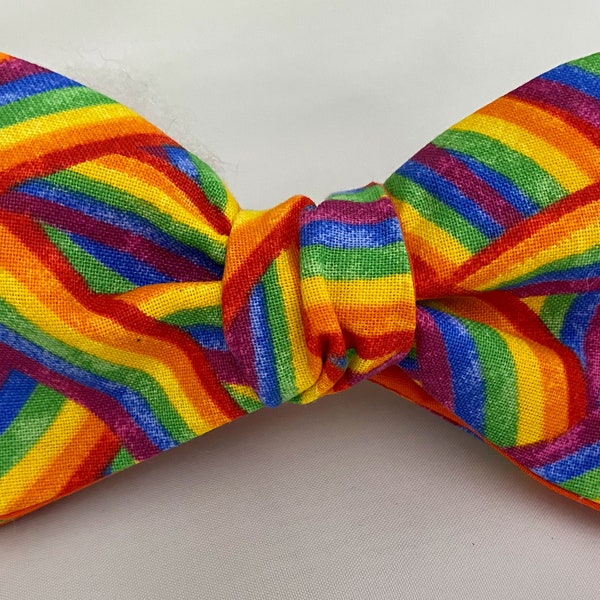 Rainbow Bowtie - Etsy