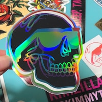 Skull Sticker Sheet - Etsy