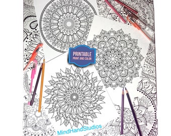 Coloring for Relaxation: Mandala Meditations Vol. 1 Complete - Etsy