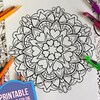 Coloring Page - Grow Through What You Go Through - Inspirational Quote ...