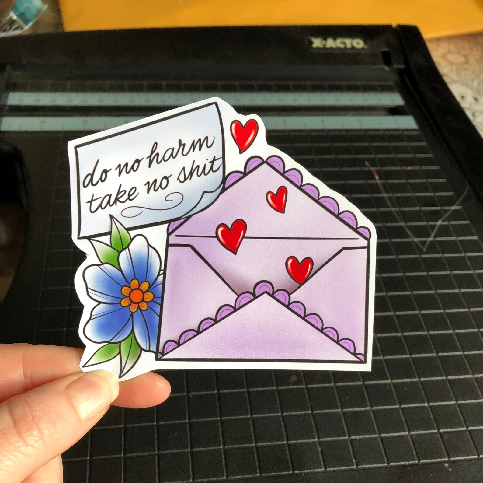 Do No Harm Take No Shit Sticker Subversive Sticker Quote | Etsy