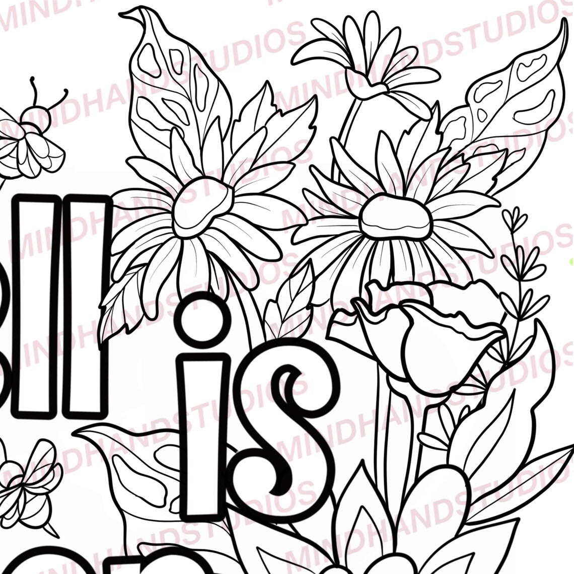 Hell is Other People Coloring Page: Swear Word Art (digital Download ...