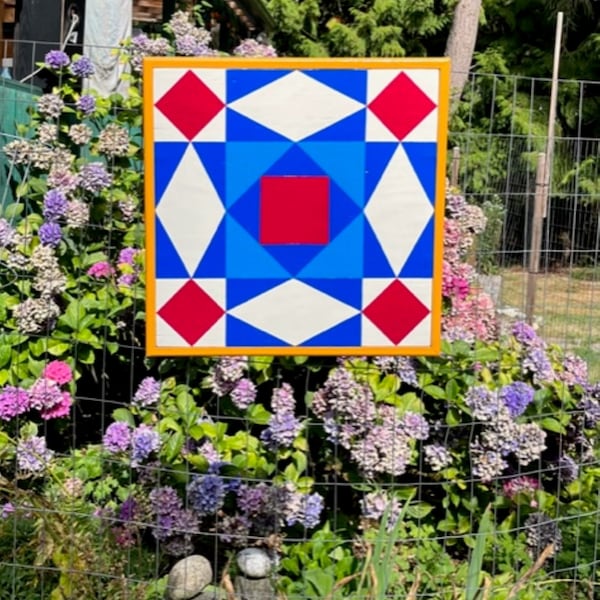 Round Barn Quilt - Etsy