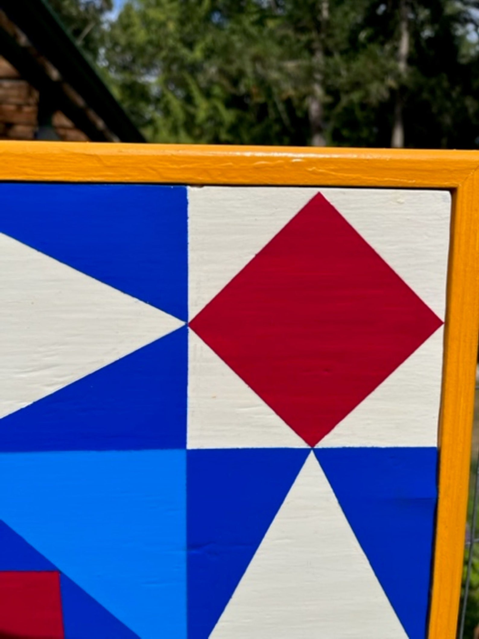 Hand Painted Barn Quilt: Folk Art Storm at Sea Wood Decor - Etsy