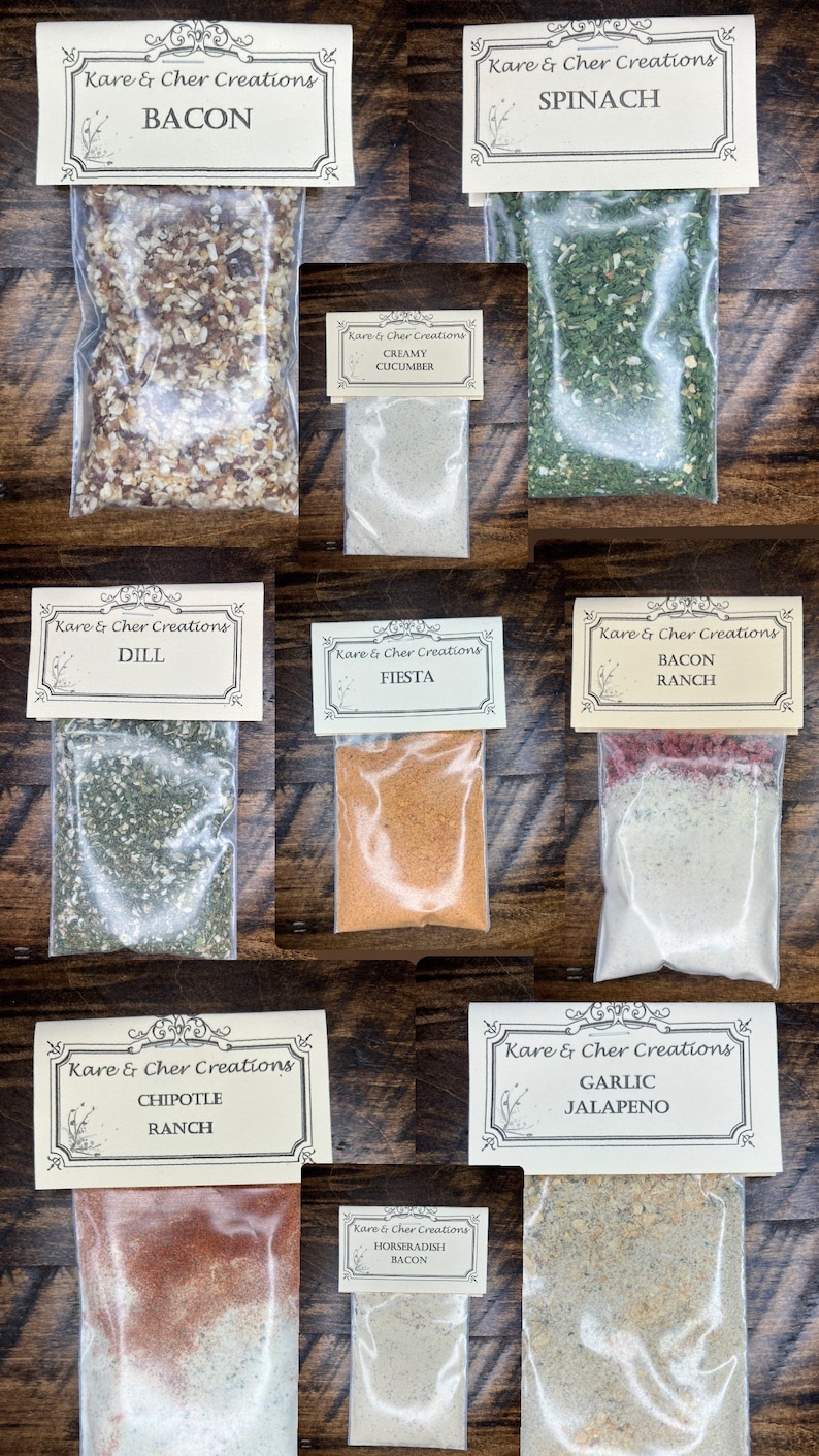 You Pick 3 Dip Mixes: Mix and Match Party Dip Mixes, Dried Herbs ...