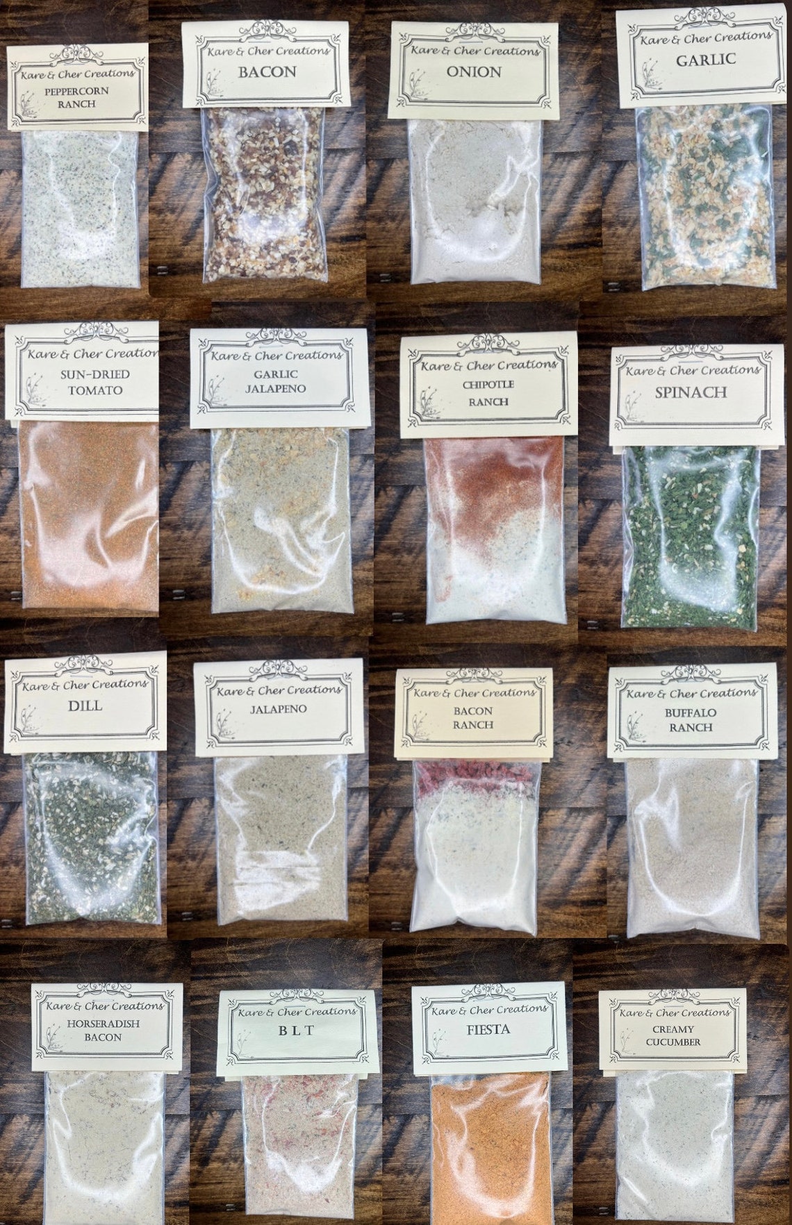 You Pick 3 Dip Mixes: Mix and Match Party Dip Mixes, Dried Herbs ...