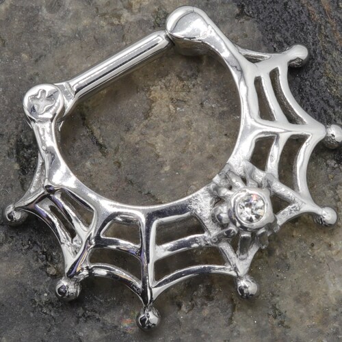 Septum Ring 16g 14g. Surgical Steel Septum Clicker. Septum | Etsy