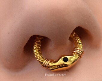 Snake nose ring | Etsy