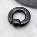 1x 00g 0g 2g 4g 6g 8g 12mm or 16mm Diameter Spring Action Black Plated ...