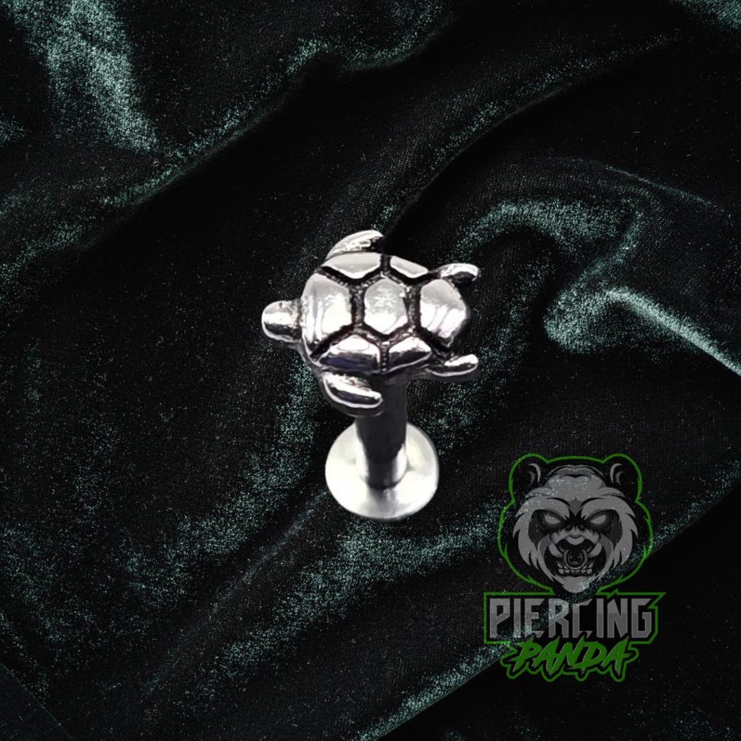 16g Internal Thread Turtle Polished 316L Surgical Steel Small Bottom ...