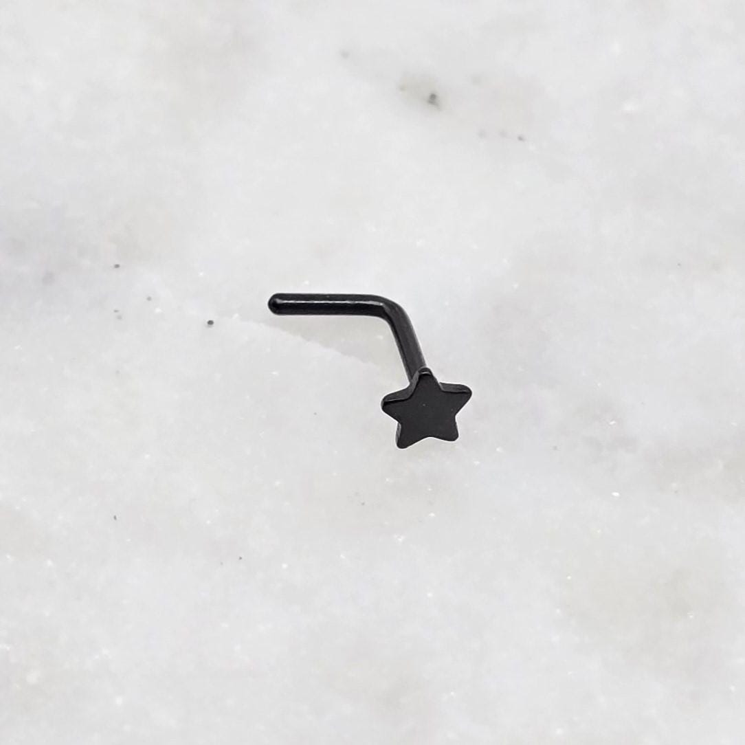 20g 18g Titanium ASTM F136 Star Black PVD Plate Implant Grade L Bend ...