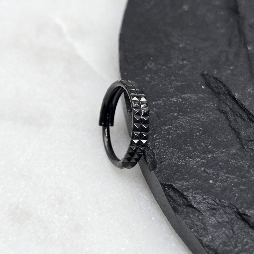 16g Micro Pyramids Hinged Segment Septum Helix Piercing Cartilage Daith ...