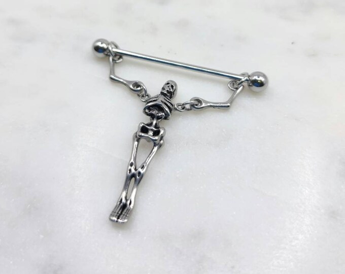 14g 16g Exclusive Dead Man Hanging Skeleton Corpse Reaper Piercing ...