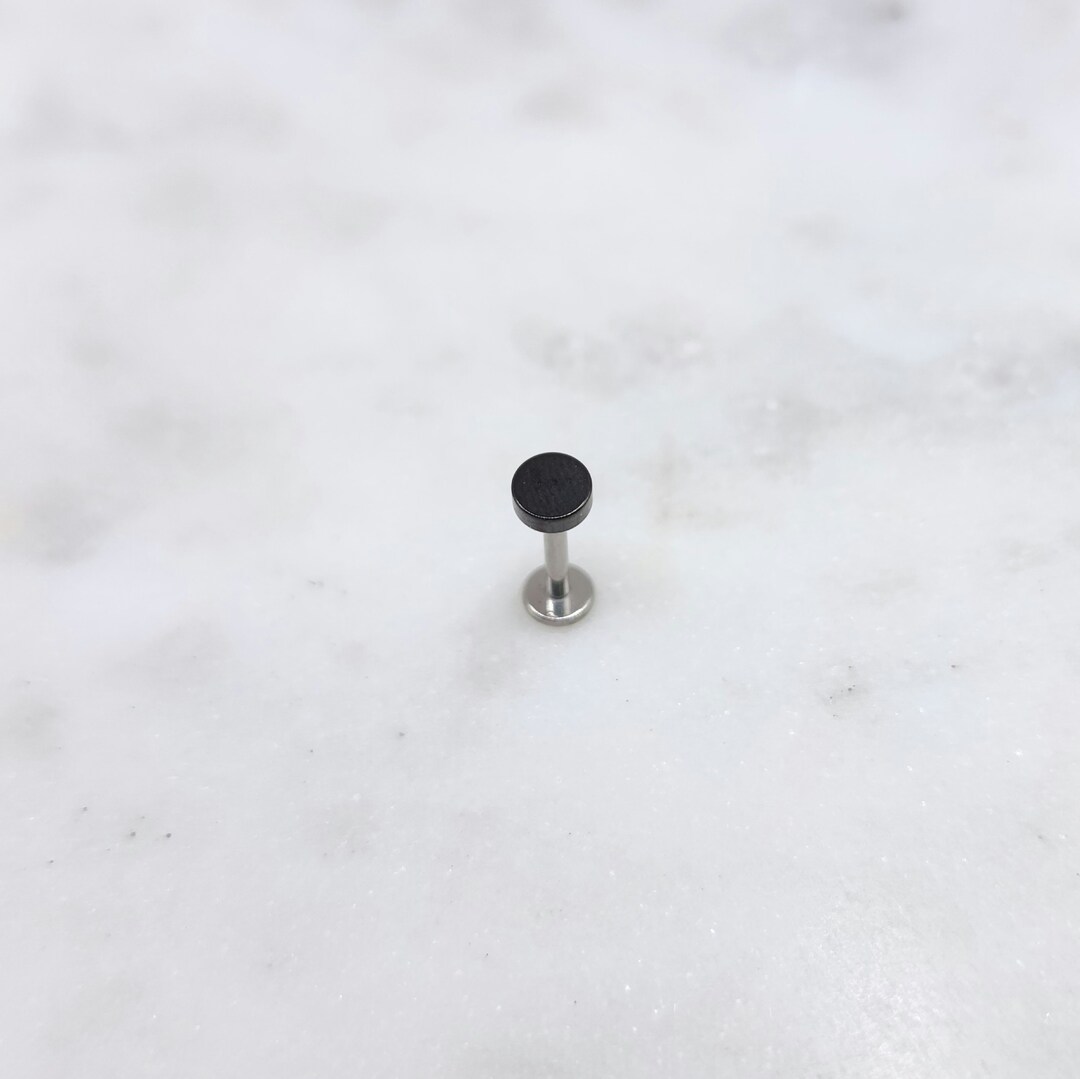 Titanium ASTM F136 Circle Flat Bolt Black PVD Threadless Top - Etsy
