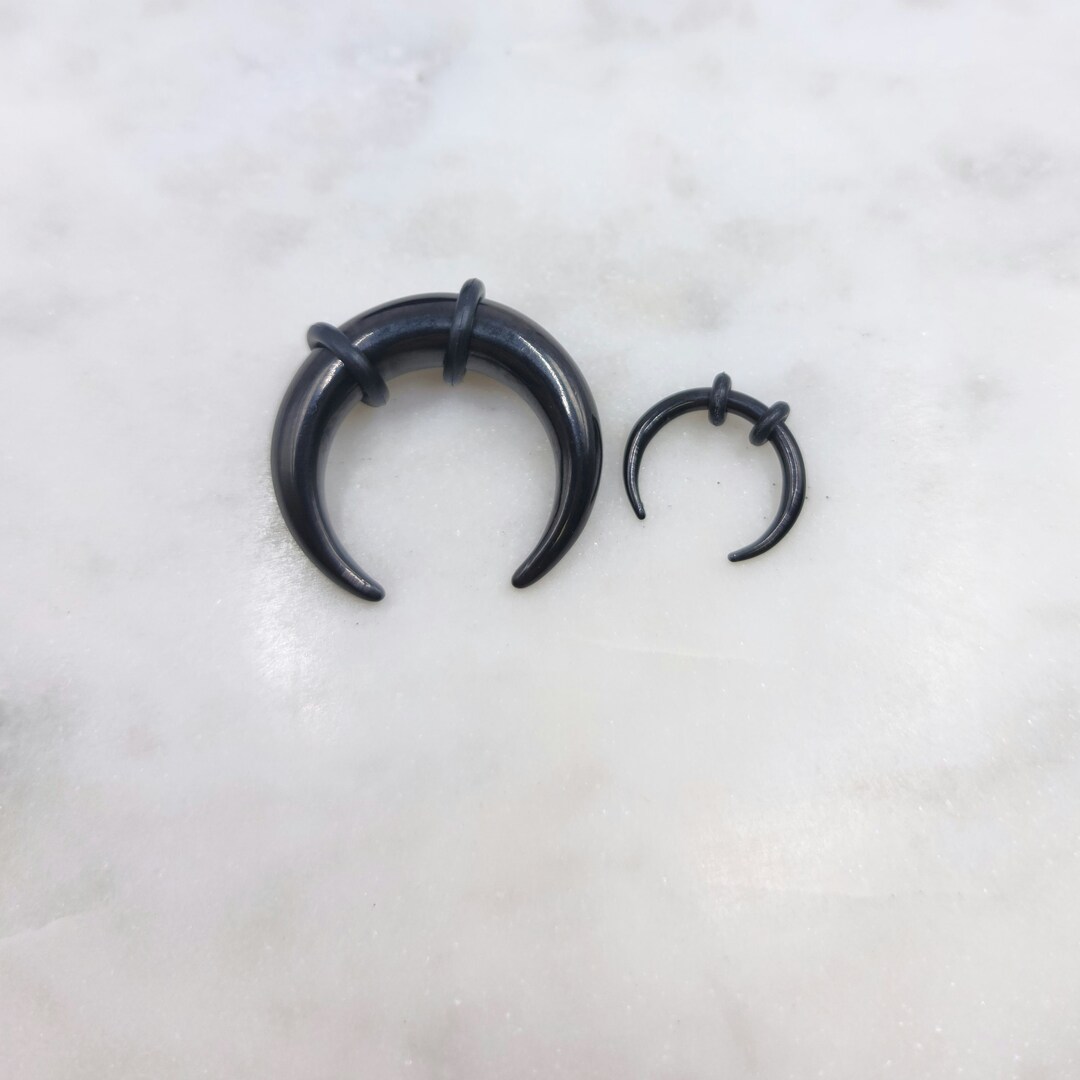 14g , 12g , 10g, 8g, 6g, 4g, 2g, 1g, 0g, 00g Black PVD Plate 316L ...