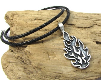 Flame pendant | Etsy