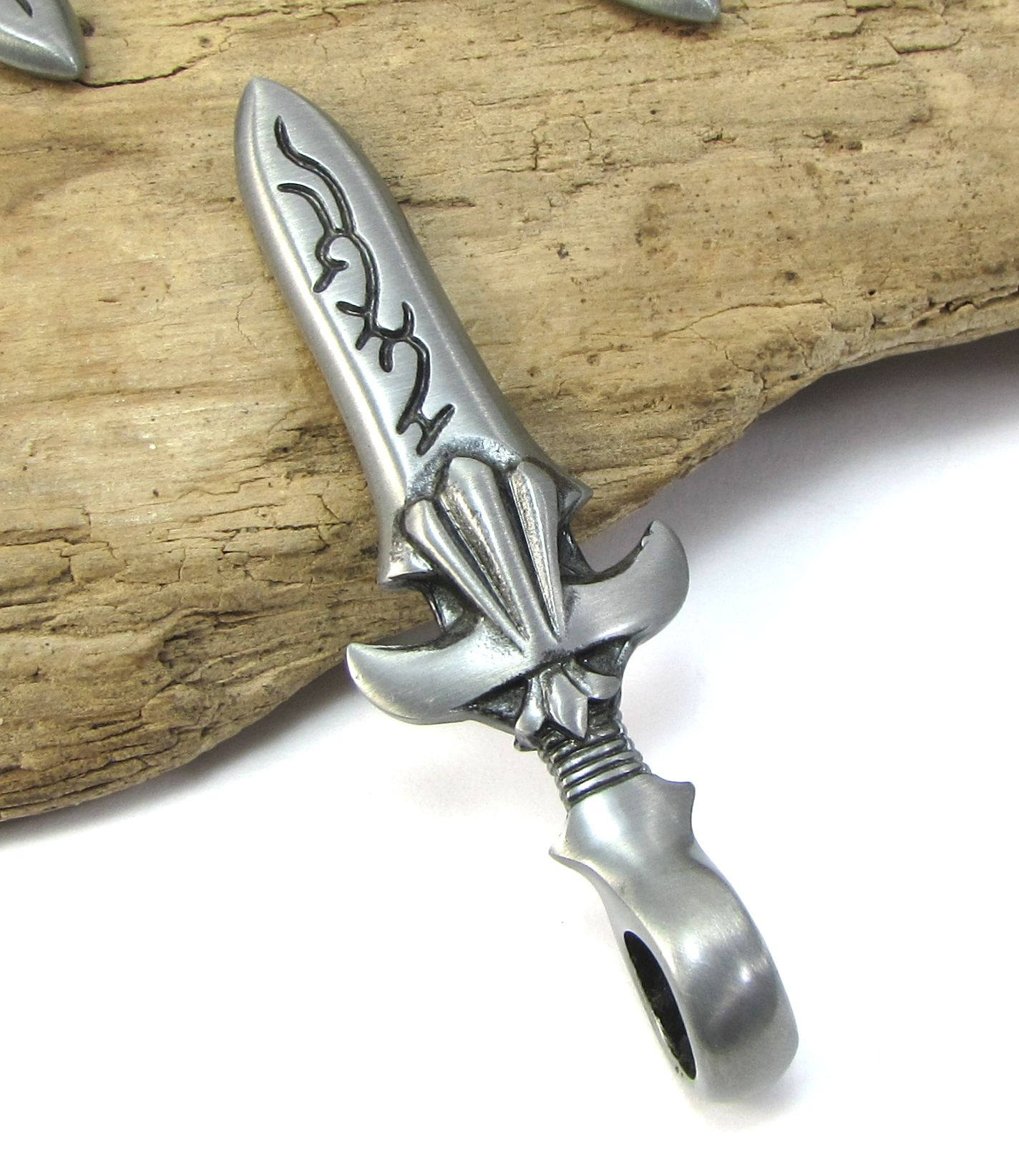 Sword Pendant, 57x17mm Double-sided Sword Pendant, Item 145p - Etsy