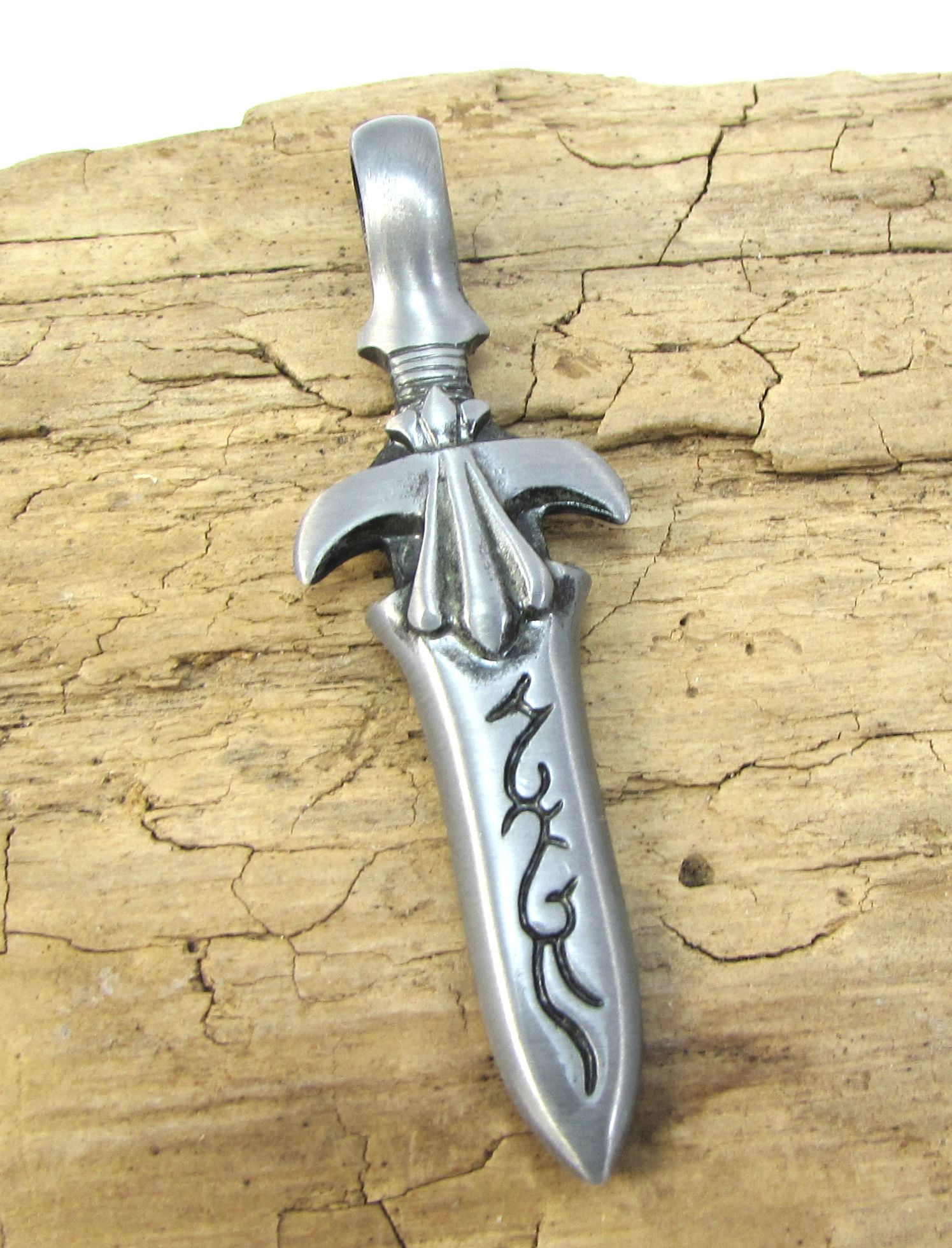 Sword Pendant, 57x17mm Double-sided Sword Pendant, Item 145p - Etsy