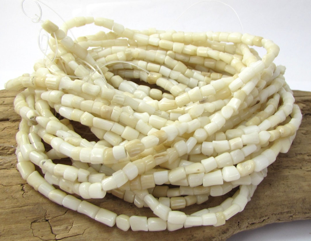 Ivory Bamboo Coral Nuggets, Naturalcoral Beads, 16" Inch Strand ...