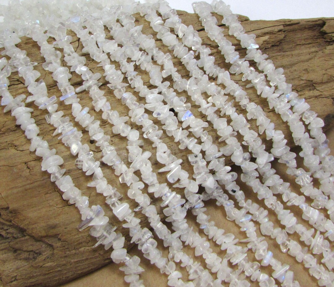 Rainbow Moonstone Chips, 35" Inch Strand Moonstone Chips, Moonstone ...