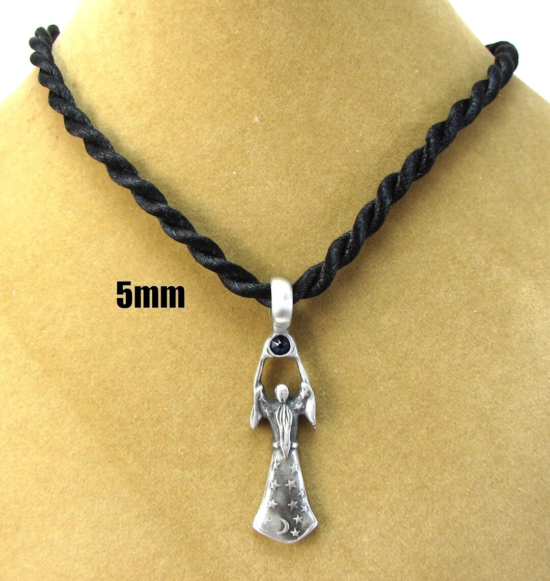 Wizard Pendant With 4mm Blue Swarovski Crystal, 54x14mm Wizard Pendant ...