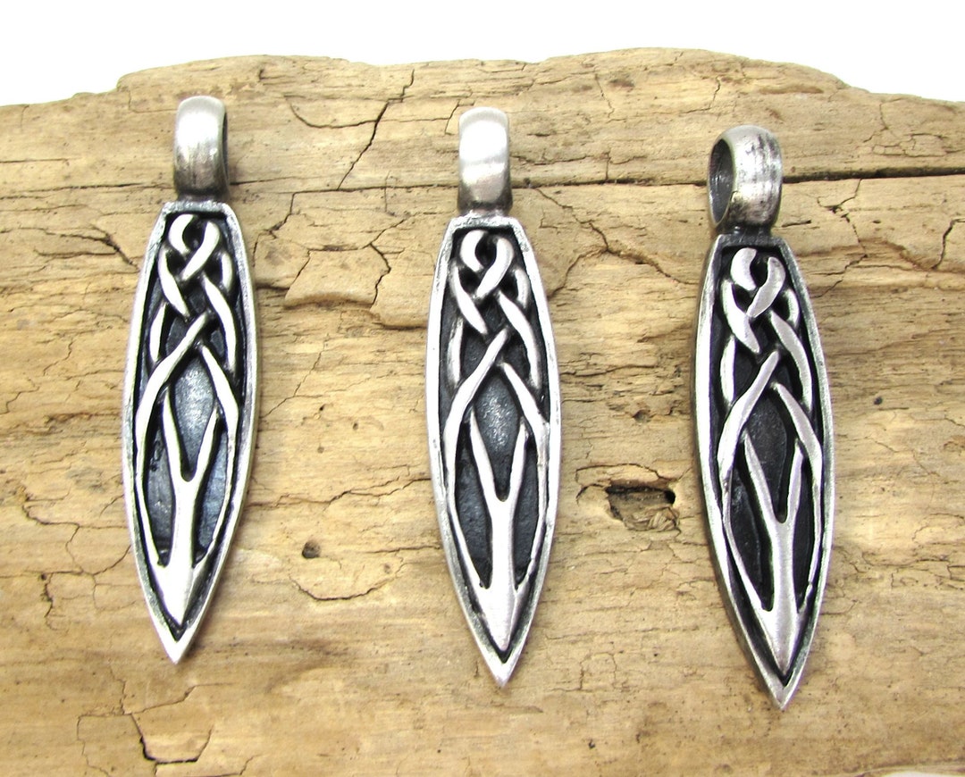 Celtic Spear Pendant 56x13mm Pendant Jewelry Supplies Item - Etsy