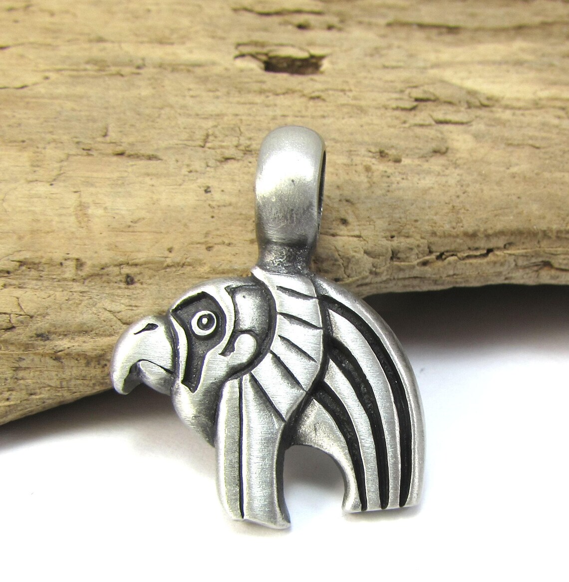 Falcon Pendant 31x24mm Falcon Head Pendant Bird Pendant - Etsy