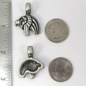 Falcon Pendant, 31x24mm Falcon Head Pendant, Jewelry Supplies, Item ...