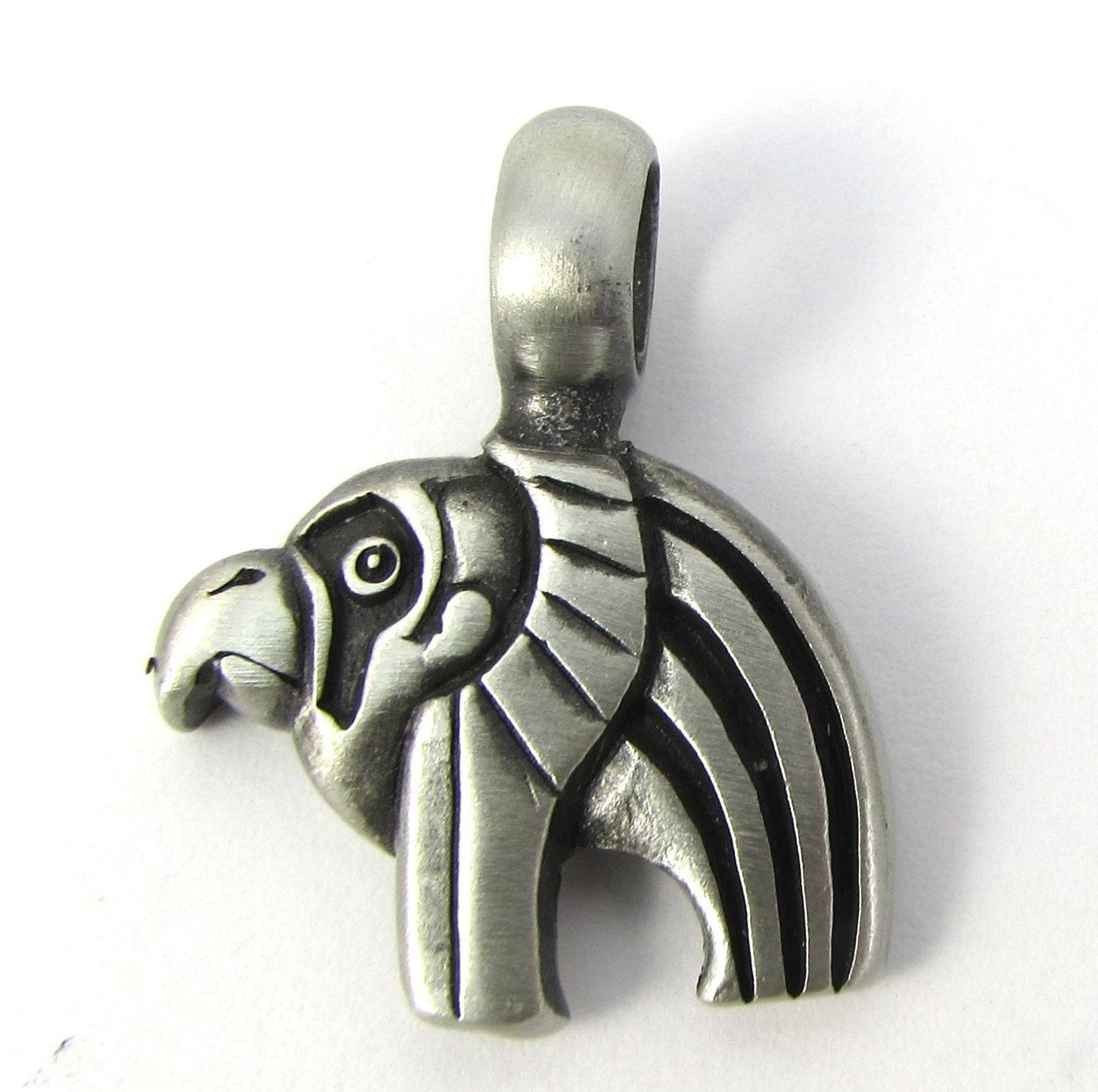 Falcon Pendant 31x24mm Falcon Head Pendant Bird Pendant - Etsy