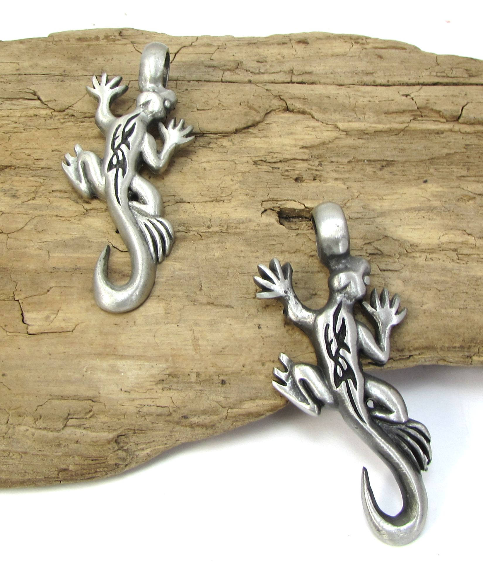 Gecko Pendant Lizard Pendant 55x24mm Gecko Pendant Jewelry - Etsy Sweden