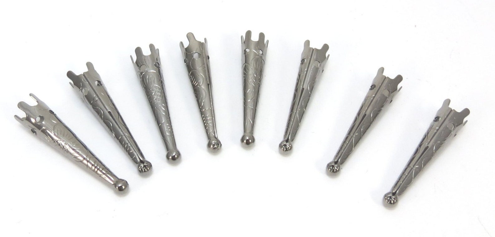 Bolo Tips 33x7mm Gunmetal Plated Steel Twenty 20 Bolo Tips - Etsy