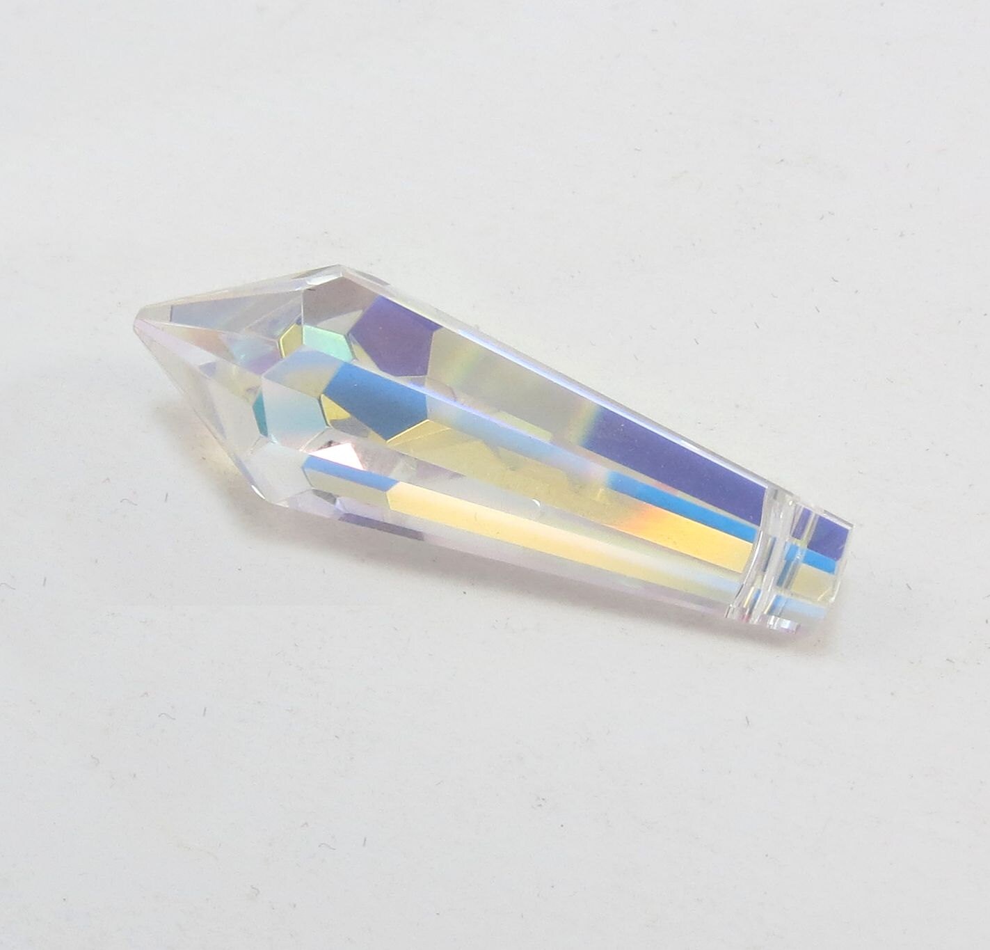 Crystal Point Pendant Multi Color 38x13mm Crystal Pendant - Etsy