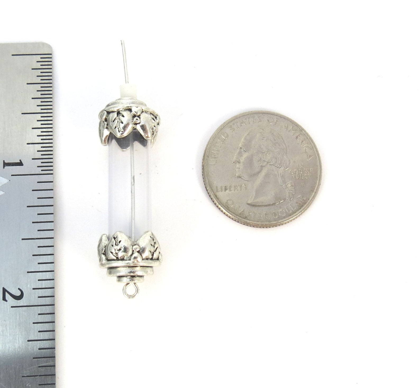 Vial Pendant Two 2 Empty Bottle Pendant Jewelry Supplies - Etsy