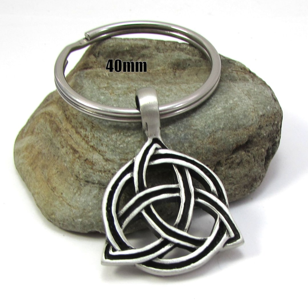 Celtic Knot Key Chain, 49x29mm Celtic Knot Pendant, Celtic Key Ring ...