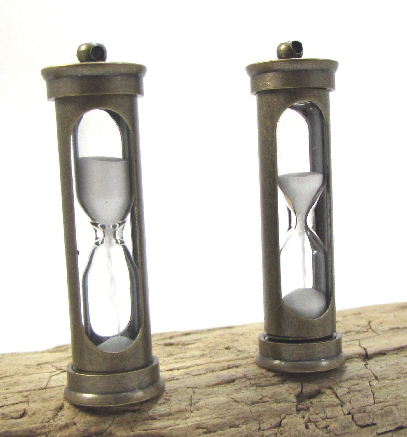 Hourglass Pendant Miniature Hourglass Pendant 47x14mm Etsy