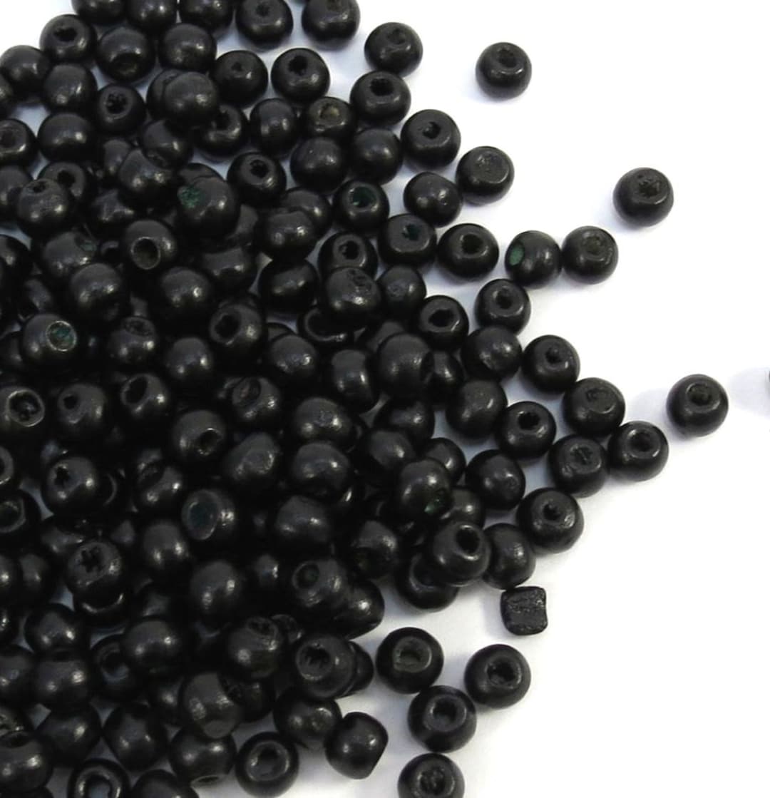 6mm Black Wood Beads, 500 Black Wood Beads, Item 548wb - Etsy