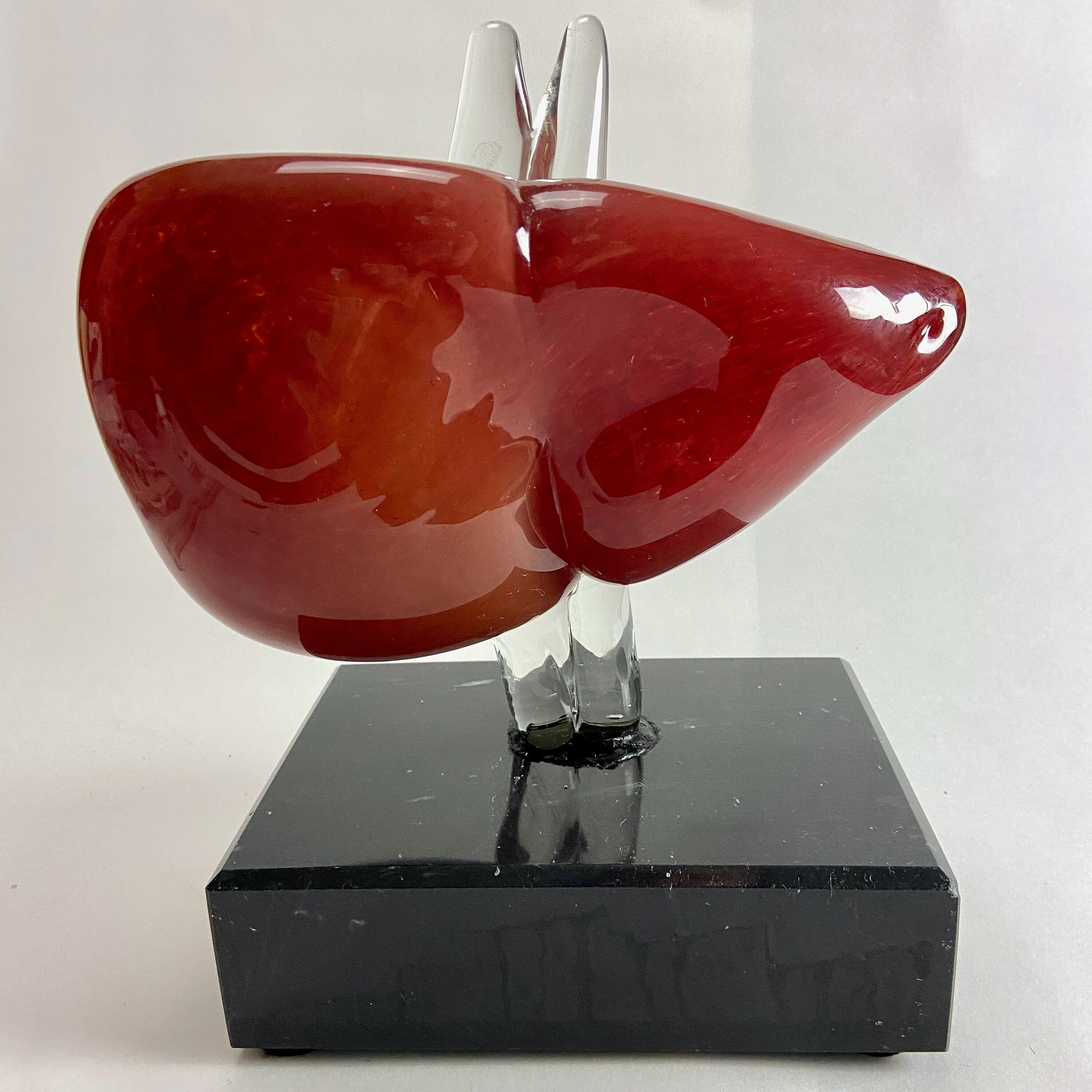 Solid Glass Liver Sculpture, Award, Hepatologistgift, Hand Blown Glass ...