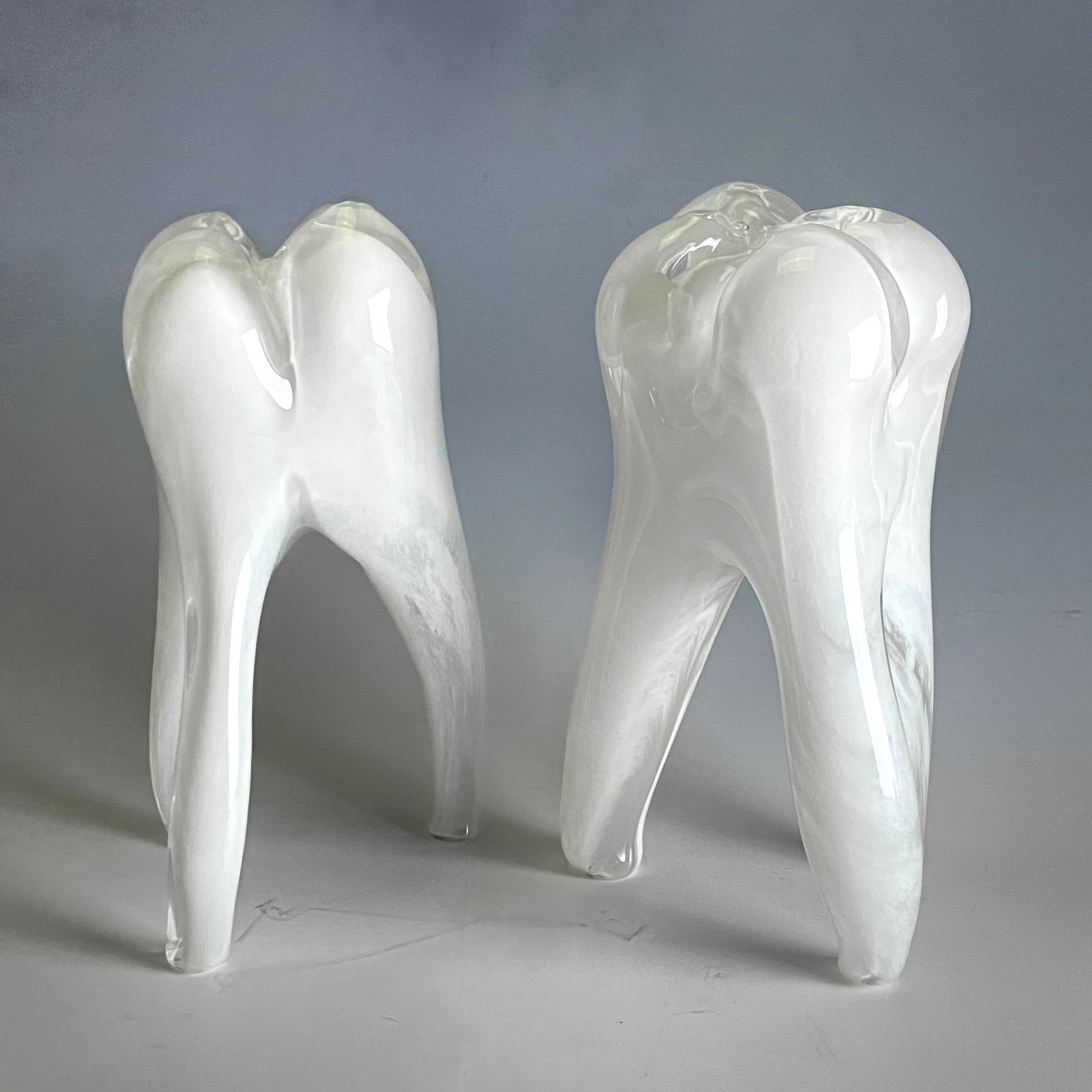 Hand Blown Glass Tooth, White, Dentist Orthodontist Oral Surgeon Gift ...