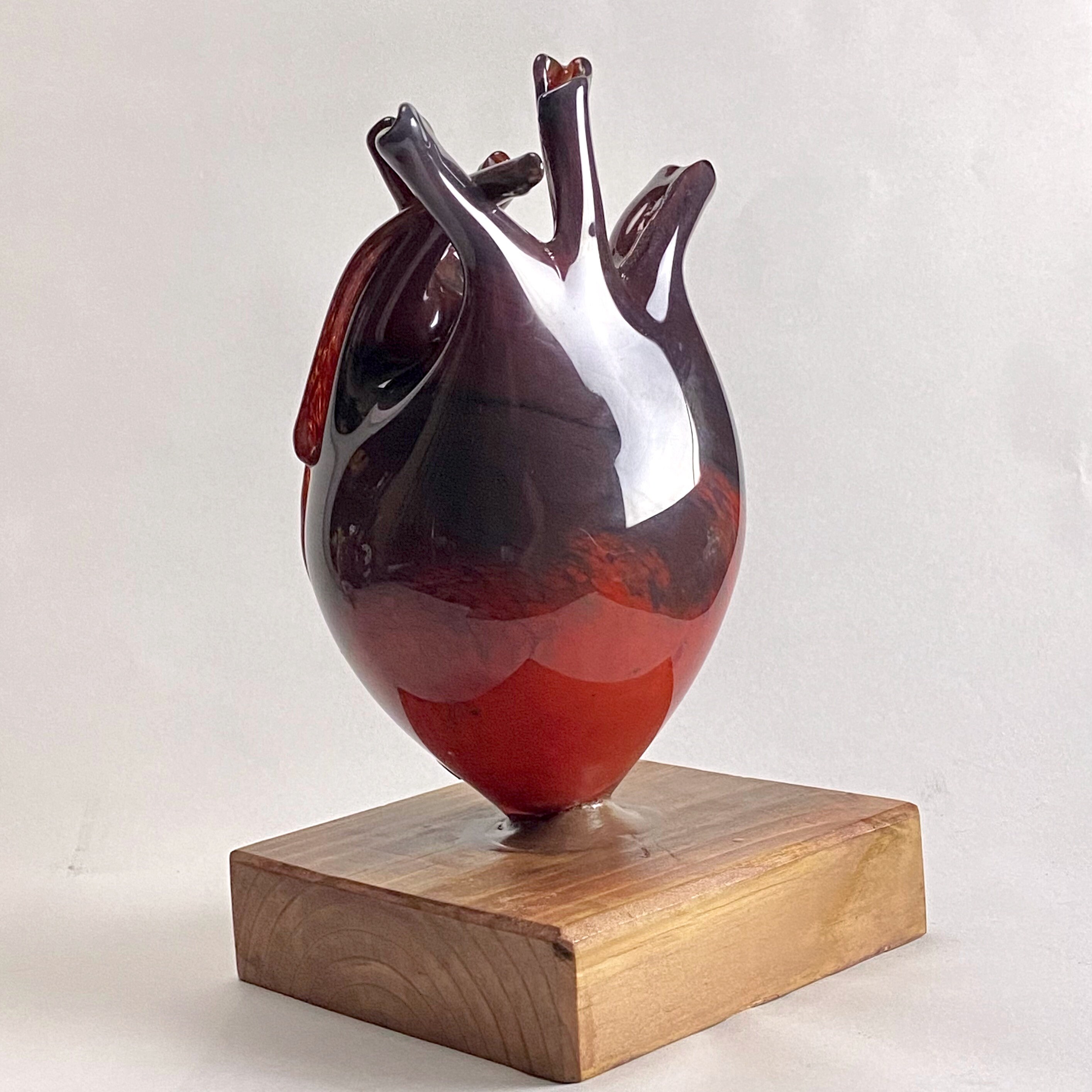 Hand Blown Anatomical Glass Heart, Cardiologist, Doctor Gift, Award - Etsy