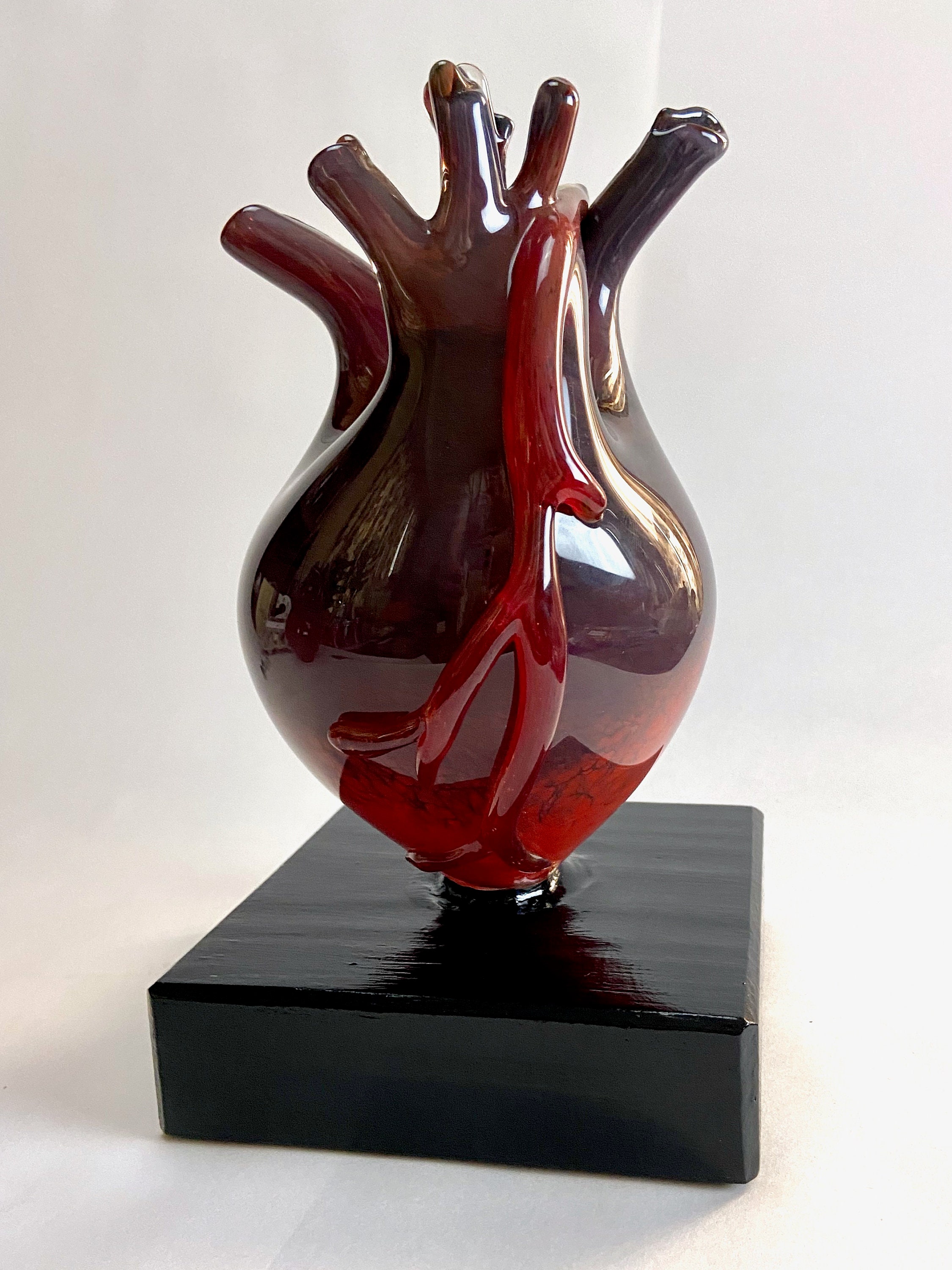 Hand Blown Anatomical Glass Heart, Cardiologist, Doctor Gift, Award - Etsy