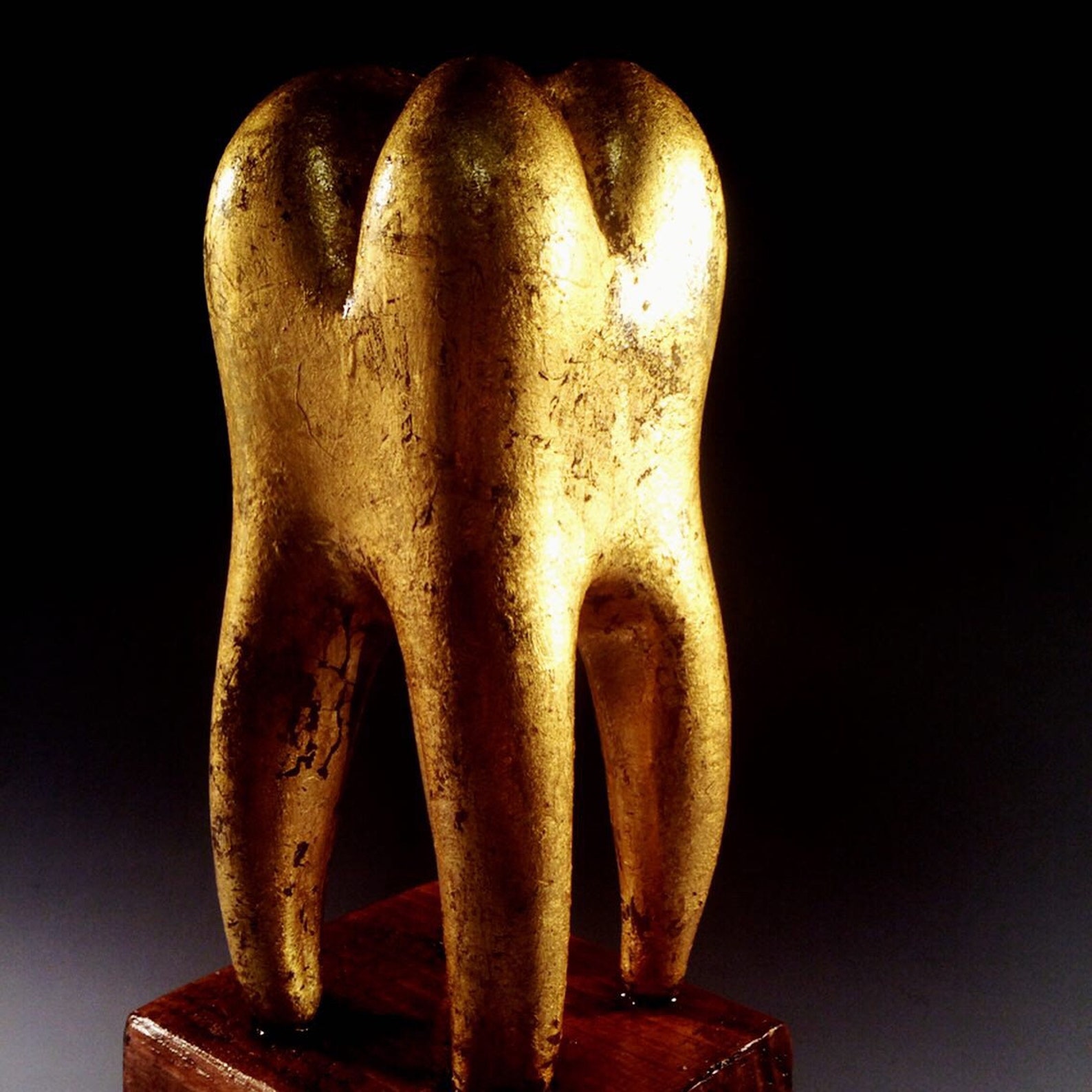 Hand Blown Glass Tooth With Real Silver Leaf, Cavity or Filling ...