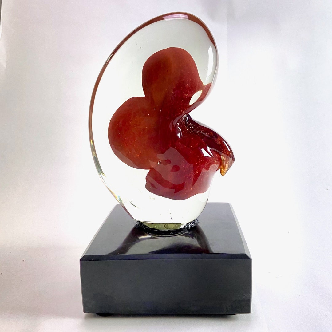 Hand Blown Glass Kidney Sculpture: Nephrologist Gift, Award - Etsy