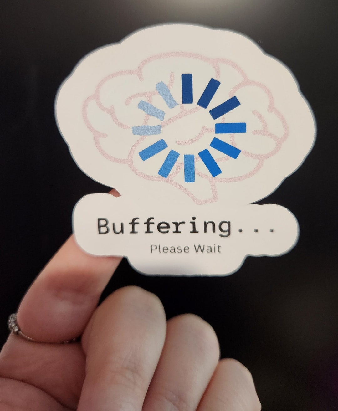 ADHD Brain Buffering... Please Wait Sticker - Etsy