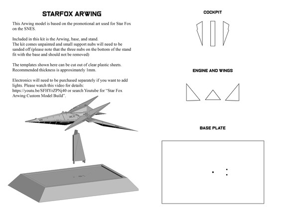 Art & Collectibles Sculpture Figurines Star Fox Arwing Model Kit Garage ...