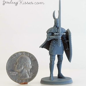 Silver Knight Dark Souls Miniature Dnd Resin Print - Etsy