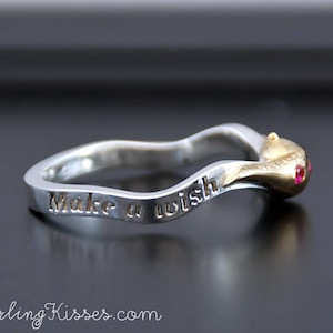 Magic Lamp Ring With Rubies or Genuine Diamonds in Sterling Silver and ...
