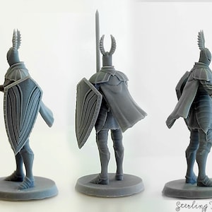 Silver Knight Dark Souls Miniature Dnd Resin Print - Etsy